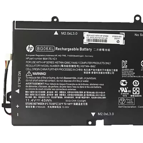 NEW OEM BG06XL 45wh Battery For HP EliteBook Folio 1040 G3 804175-1C1 ...