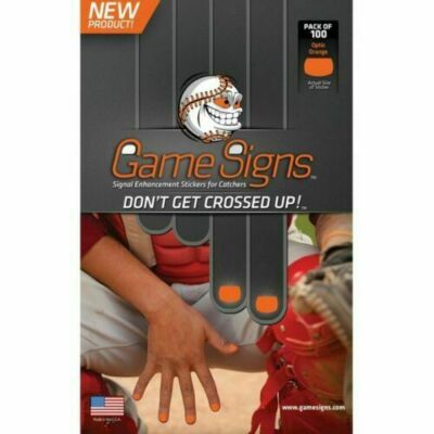 Game Signs CATCHER STICKERS Baseball Softball Catching Equipment Gear ...