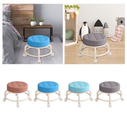 Low Roller Seat Stool 360 Degree Rotating Rolling Stool for Home ...