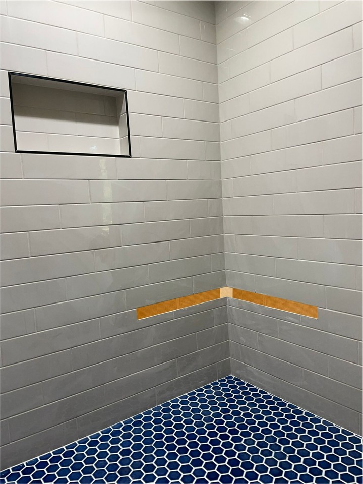 Shower Floating Bench - Schluter Kerdi-Board 2" with Stainless Steel ...
