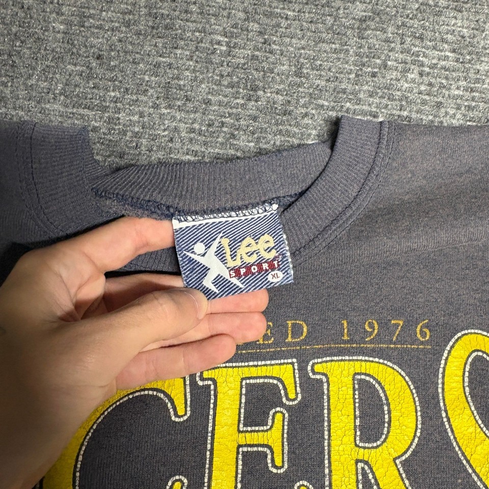 Vintage 90s Indianapolis Pacers Lee Sport Sweatshirt XL Gray Basketball ...