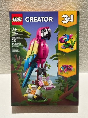 Brand New LEGO Creator Exotic Pink Parrot 3 in 1 Building Toy Bird Set ...