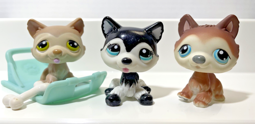 Littlest Pet Shop LPS Authentic Husky Dog Lot #68 #358 #2246 | eBay
