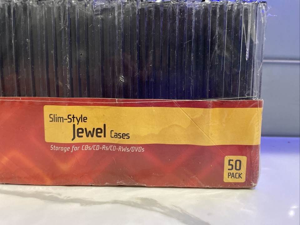 Belkin Jewel Cases Slim-Style Pack of 50 Black CD’s, DVD’s | eBay