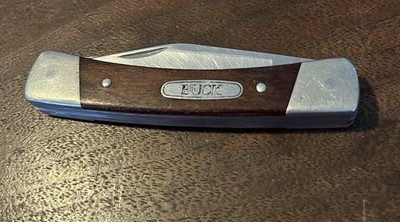 Buck 703 Colt Three Blade Pocket Knife Stockman Wood Handle USA Made | eBay
