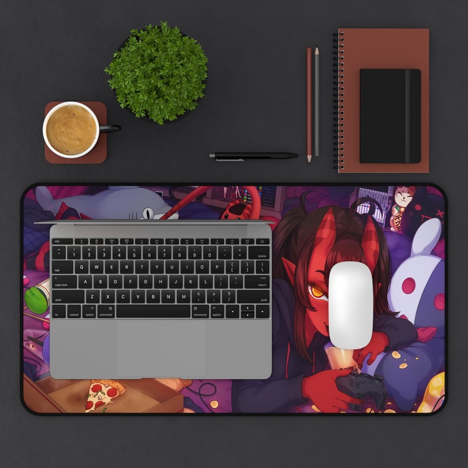 Meru the Succubus Desk Mat, Kawaii Demon Mousepad XL XXL, Gift for ...