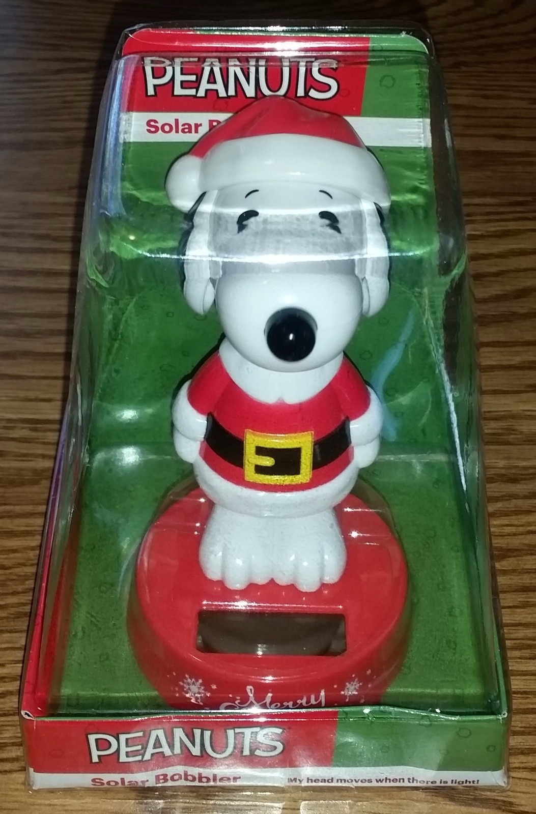 Christmas Santa Rudolph Peanuts Solar-Powered Bobble Head Bobbler GREAT ...