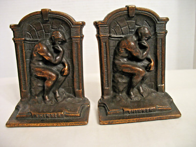 VINTAGE PAIR OF VERONA BRONZE PLATED BOOKENDS | eBay