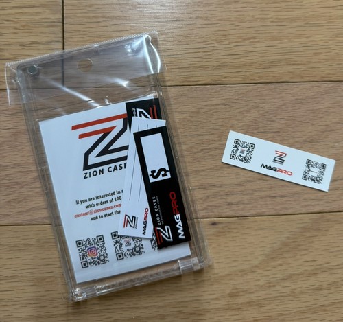 ZION CASES MAGPRO 55 PT MAGNETIC ONE-TOUCH CARD HOLDER + ANGELS MLB LABEL SET | eBay