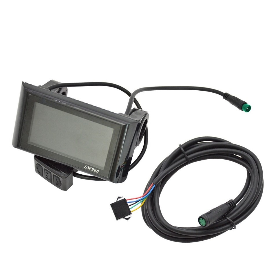 EBike 24V/36V/48V/60V SW900 Colorful LCD Display Power Speed Meter ...