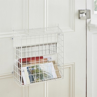 Front Door Letter Box Cage Mounted Mail Box Letter Guard Post Catcher ...
