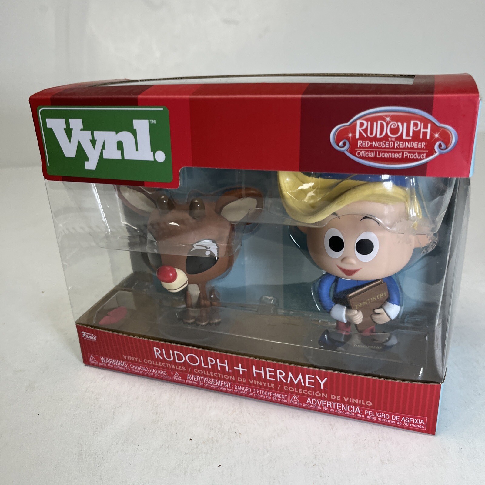 Funko Pop 'Vynl' RUDOLPH & HERMEY Vinyl Figure 2-Pack Red-Nosed ...