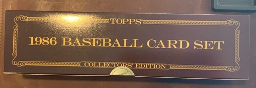 1986 Topps Baseball Card Set Collectors Edition Tiffany Factory Sealed ...