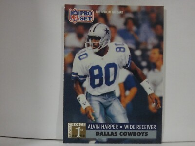 1991 Pro Set 1st Round Draft Choice Alvin Harper #741 Rookie RC | eBay