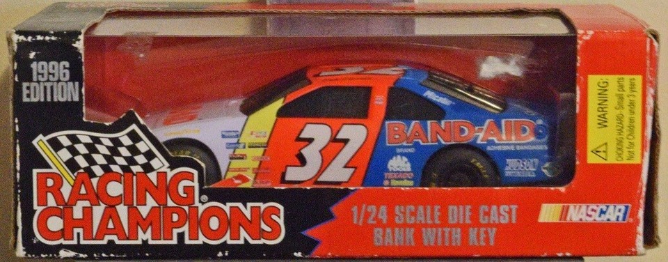 Dale Jarrett - 1996 1/24 #32 Band-Aid B/W Bank 1 of 2500 by Racing ...