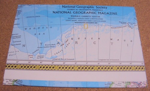 National Geographic December 1981 Supplement Map/Poster The World ...