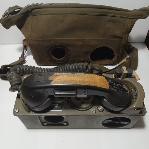 US Army Field Telephone TA-312/PT Vintage with Carry Case Tested | eBay