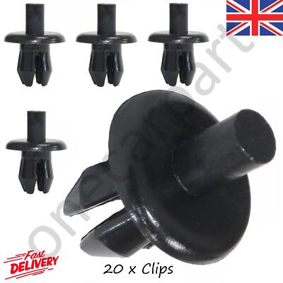 20x Front Wheel Arch Liner Clips Wing Rivet Fits Vauxhall Alfa Romeo ...