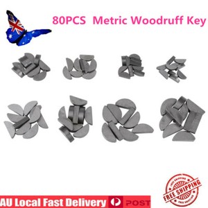 80pcs Metric Woodruff Half Moon Key Assortment Shaft Drive Flywheel ...