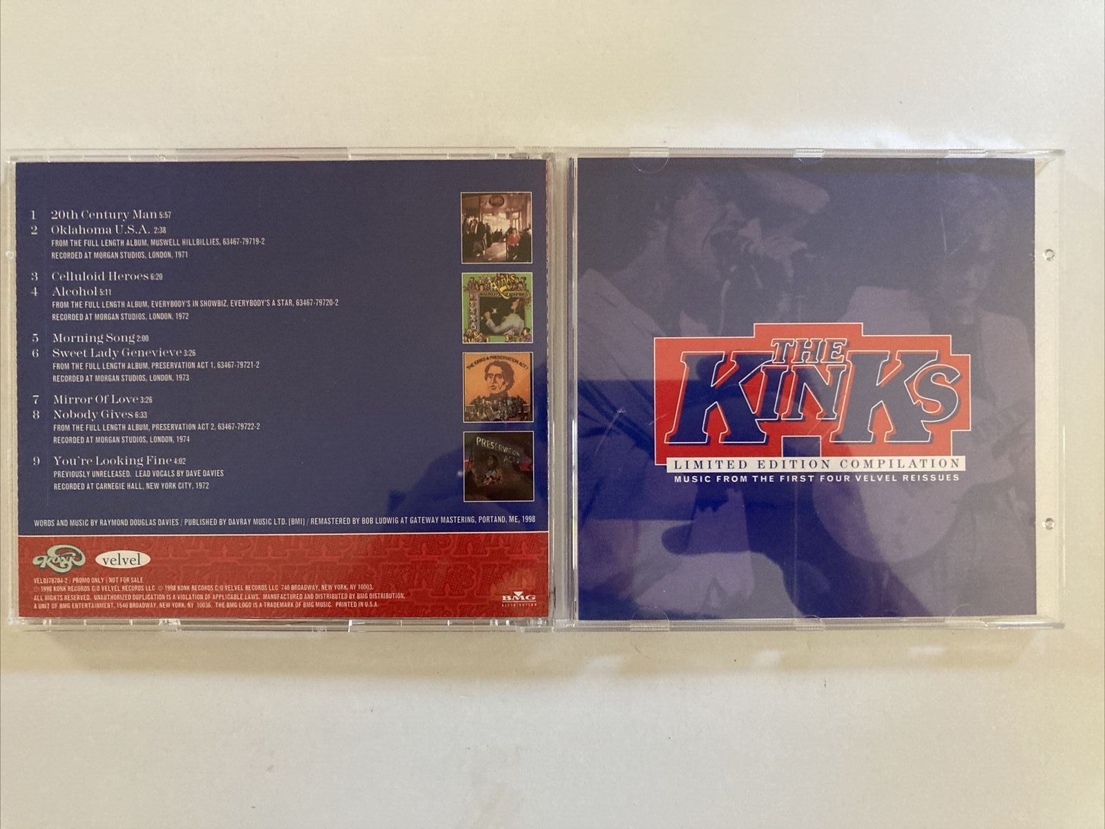 The Kinks Limited Edition Compilation CD - Velvet Reissues - Like New ...