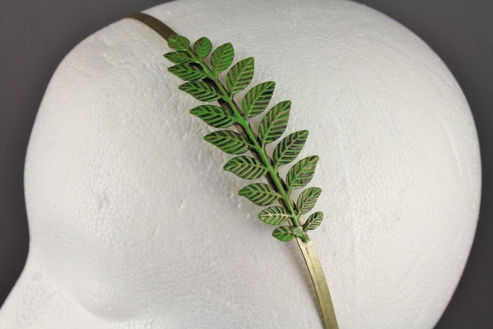 Green Laurel Leaf crown Leaves headband hair band greek toga roman ...