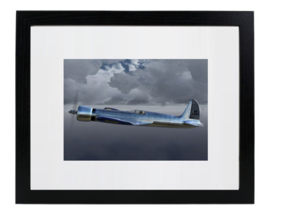 1935 HUGHES H-1 RACER Aircraft Classic Plane Matted & Framed 11x14 ...