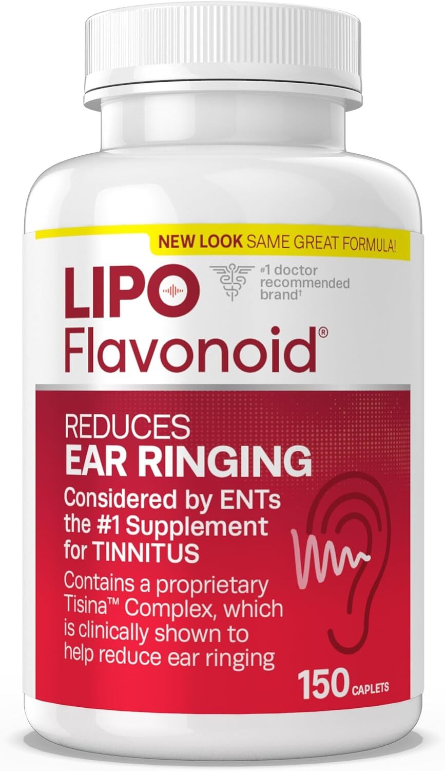 Lipo-Flavonoid Plus, Tinnitus Relief for Ringing Ears, 150 Count (Pack ...