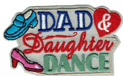 Girl DAD & DAUGHTER DANCE Fun Patches Crests Badges SCOUT GUIDE Daddy ...
