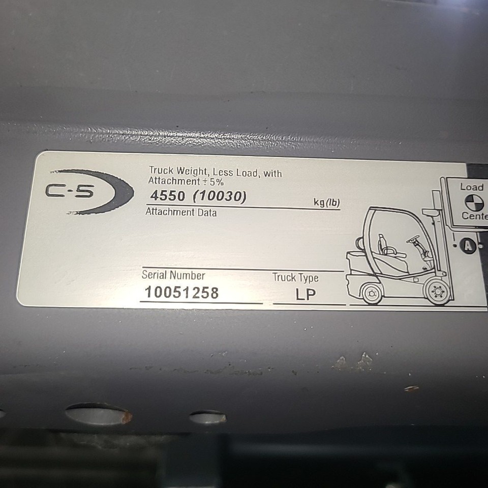 2016 Crown C5, 5000 Lbs, 4-Stage Mast 258”, LP Forklift - FREE SHIPPING | eBay