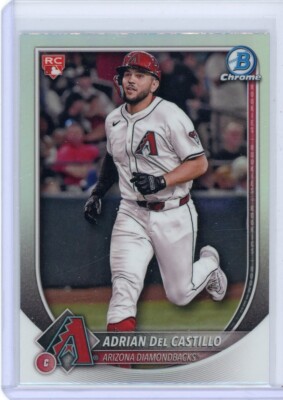 2025 Bowman Chrome Adrian Del Castillo Red Rookie RC Refractor Arizona ...