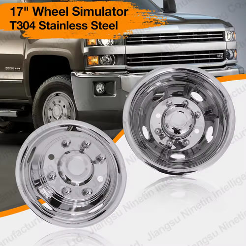 For 2011-2021 GMC Chevy 3500HD 17" Stainless Steel Dually Wheel ...