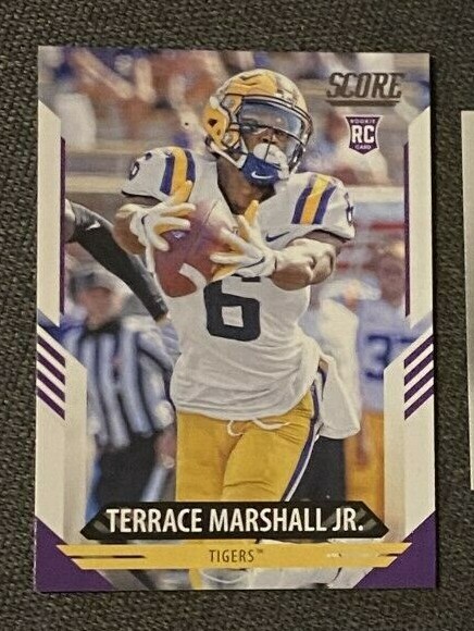 2021 Score TERRACE MARSHALL JR. Rookie card LSU # 328 | eBay
