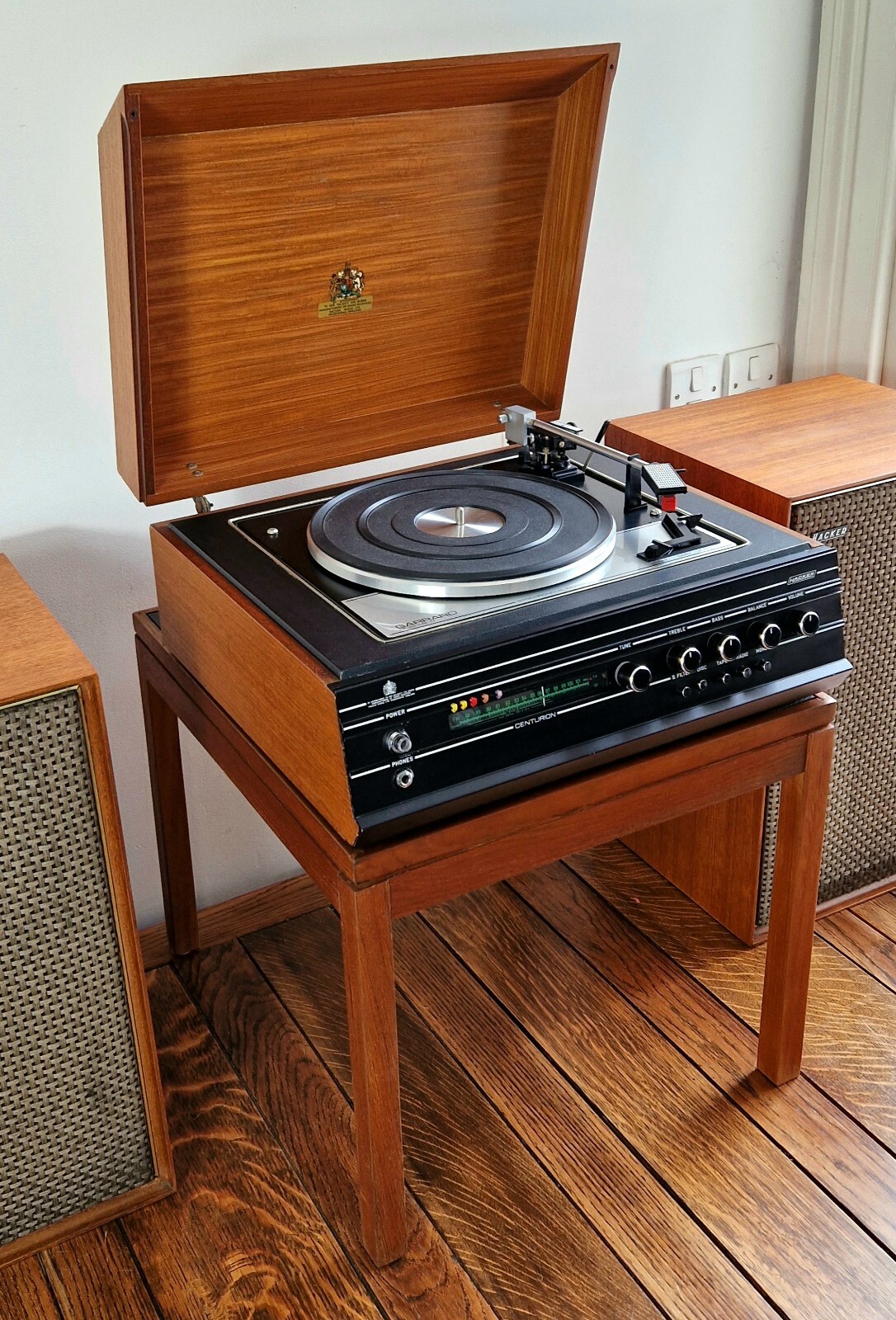 1974 British Hacker Centurion Record Player Radiogram Hifi Teak Hacker ...