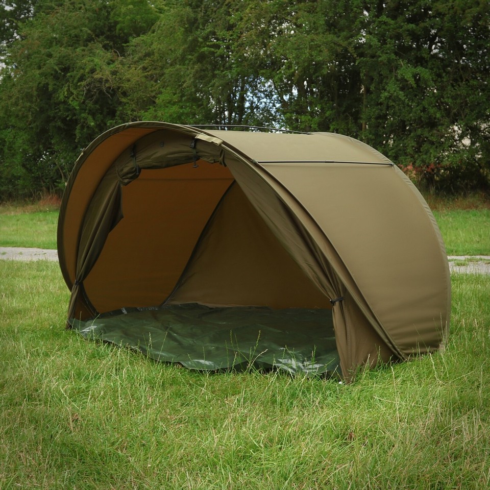Carp fishing Speedflex Bivvy Pop Up Easy Shelter One Man Size - Carper ...
