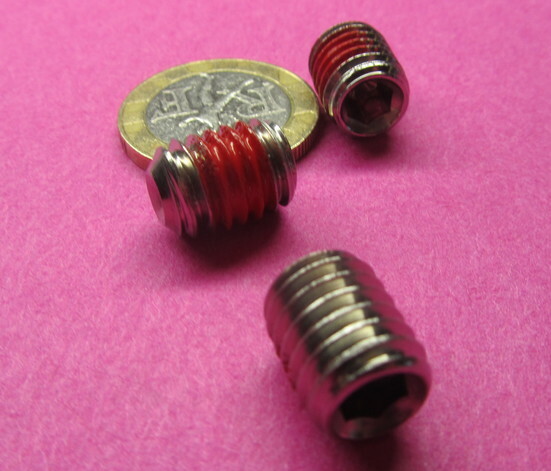 Stainless Steel Self Lock Set Screw, Nylon Patch, Cup, 3/8"-16 x 1/2 ...