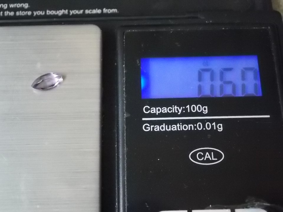 .60 carat purple Amethyst gemstone loose gem from gold jewelry 8x4 mm ...