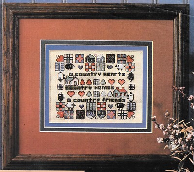 Country Hearts, Country Homes, Country Friends Sampler Cross-Stitch ...