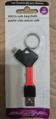 Micro - USB Keychain 1.0 Amp - Fast Charging and Data Transfer | eBay