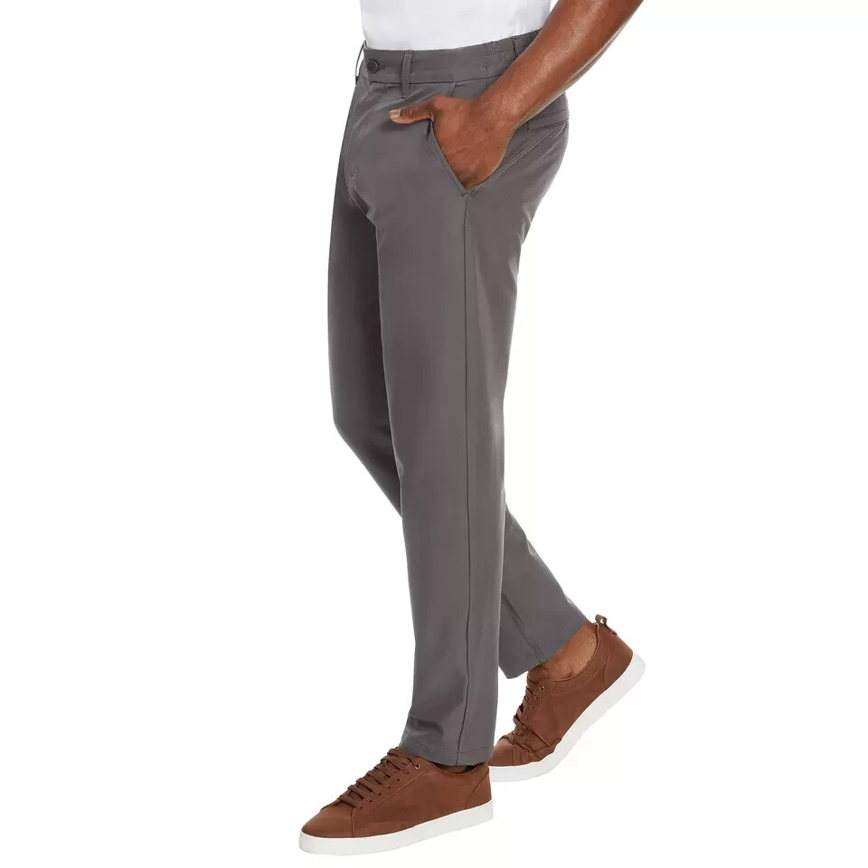 Marc New York Men’s Commuter Slim Fit 4 Way Stretch Pants, Gray, Size ...