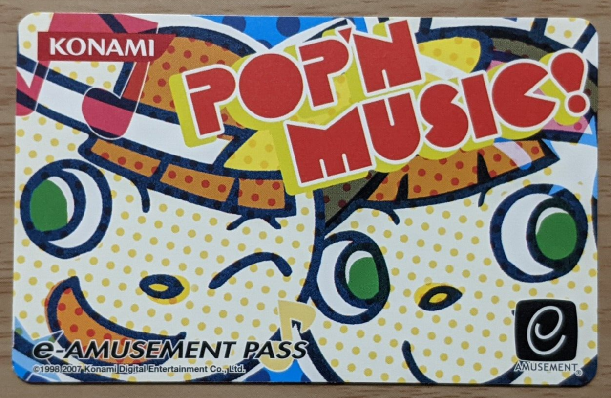 SHIPS FROM USA NEW Konami e-AMUSEMENT PASS Card Pop'n Music arcade | eBay