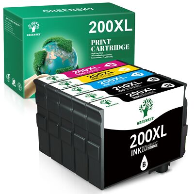 5x 200XL Ink Cartridge compatible for Epson Expression Home XP-310 XP ...