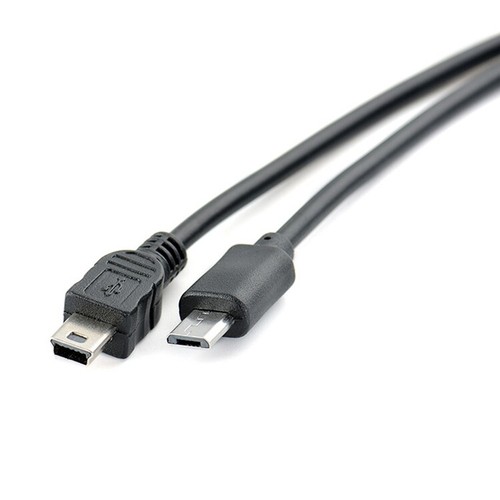 30cm Micro USB to Mini 5 Pin USB Male OTG Phone Data Cable Adapter for ...