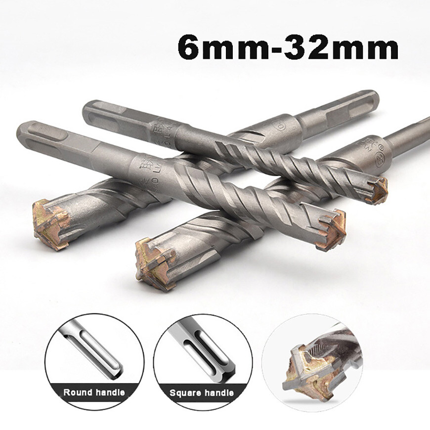 SDS Drill Bits SDS + Plus Drill Bit Masonry Concrete Brick Cross Head ...