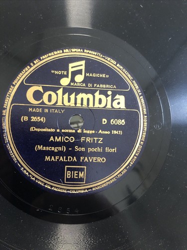 78 Tours Mafalda Favero Chanter Ami Fritz Deux Arie Voir Photo | eBay