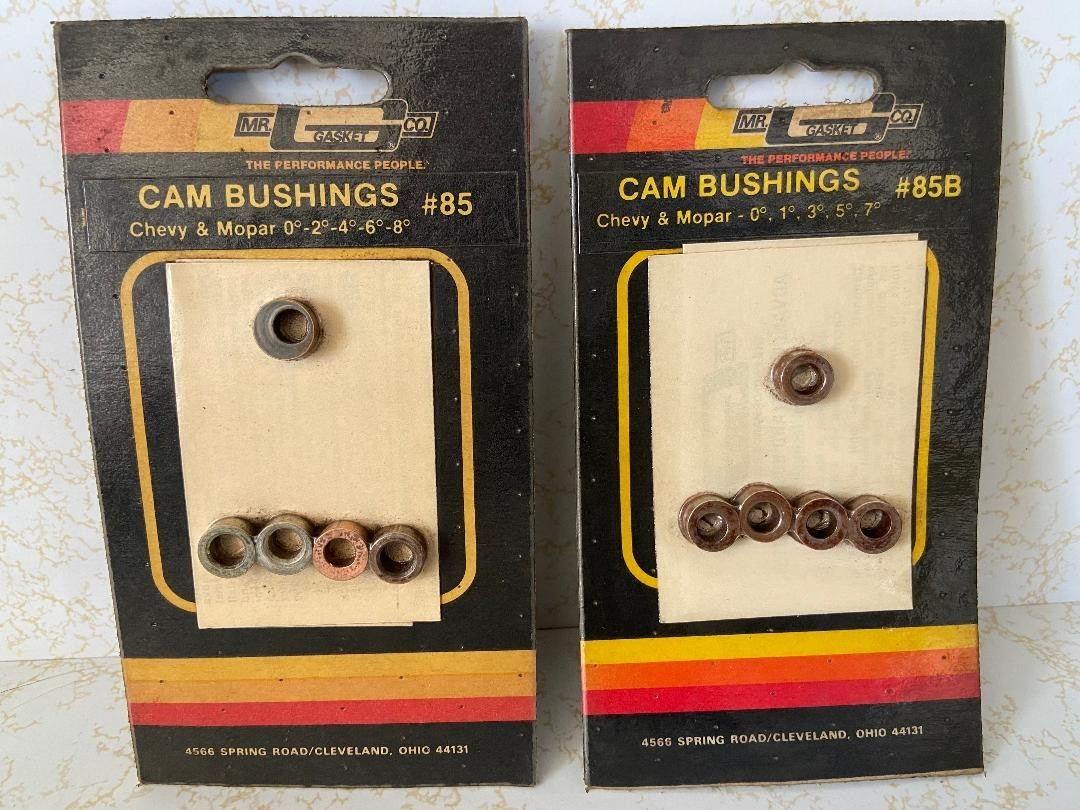 MR GASKET 85B & 85 Cam Camshaft Degree Bushings Kit Drag Race Oval ...