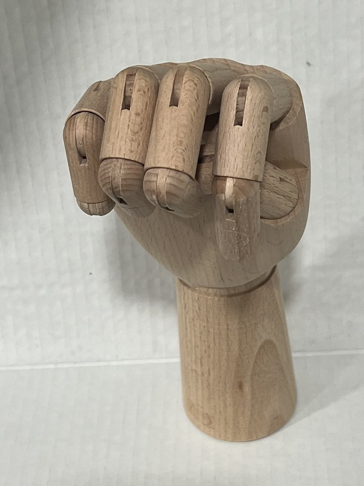 Wooden Hand Model Posable Drawing Mannequin Wood Flexible Moveable ...
