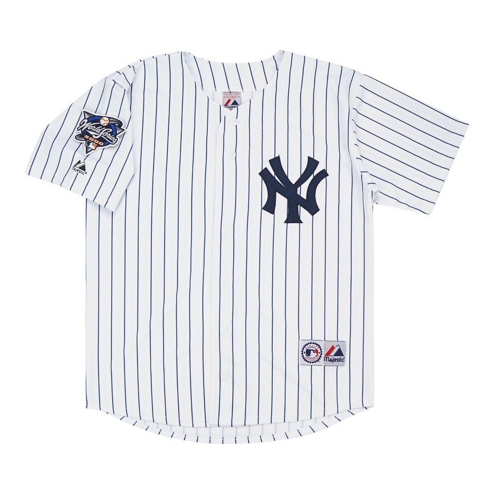 Derek Jeter 2000 New York Yankees Men's World Series Home Jersey Men's ...