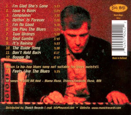 BILL HEID - WE PLAY THE BLUES NEW CD 742451904222 | eBay