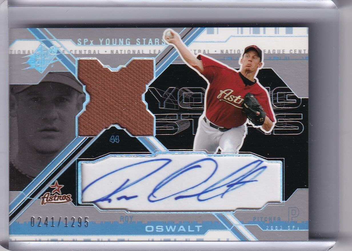 2003 SPX #YS-RO ROY OSWALT AUTOGRAPH JERSEY HOUSTON ASTROS 241/1295 ...
