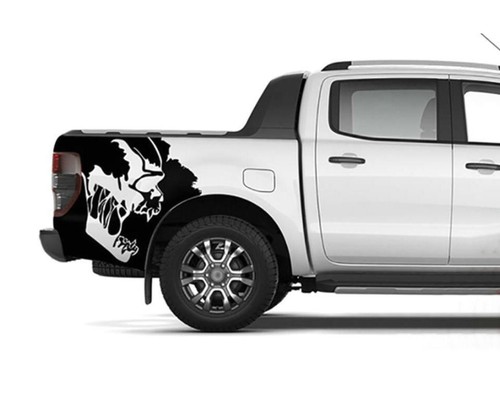 Graphic Scream Skull Trunk Car Sticker For Ford Ranger Rear Quarter ...